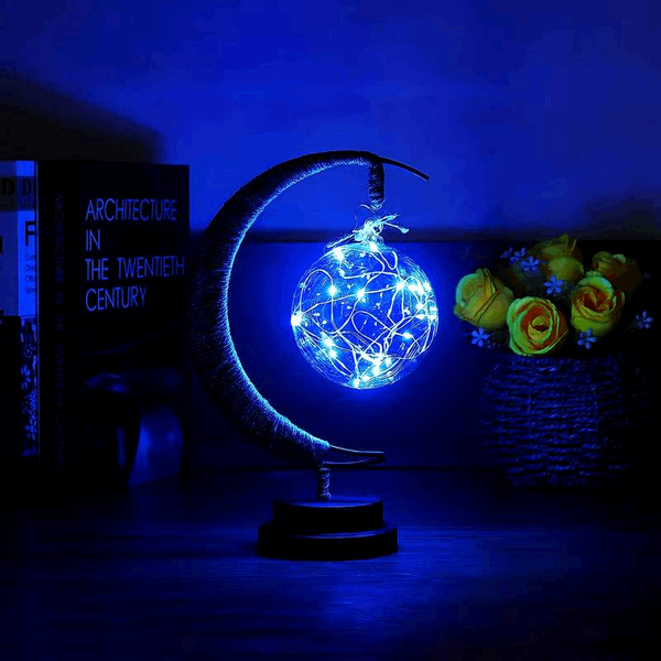 Led Moon Light Wrought Iron Ornament Light Star - Splendas
