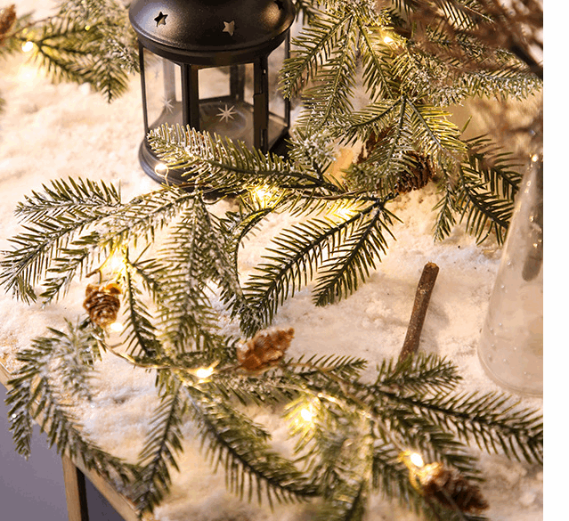 Christmas Pine Needle Pine Cone Led String Light | Splendas