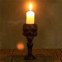 Three dimensional Skull Column Candlestick - Splendas