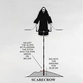 Halloween Decor Tricky Skull Screaming Scarecrow - Splendas