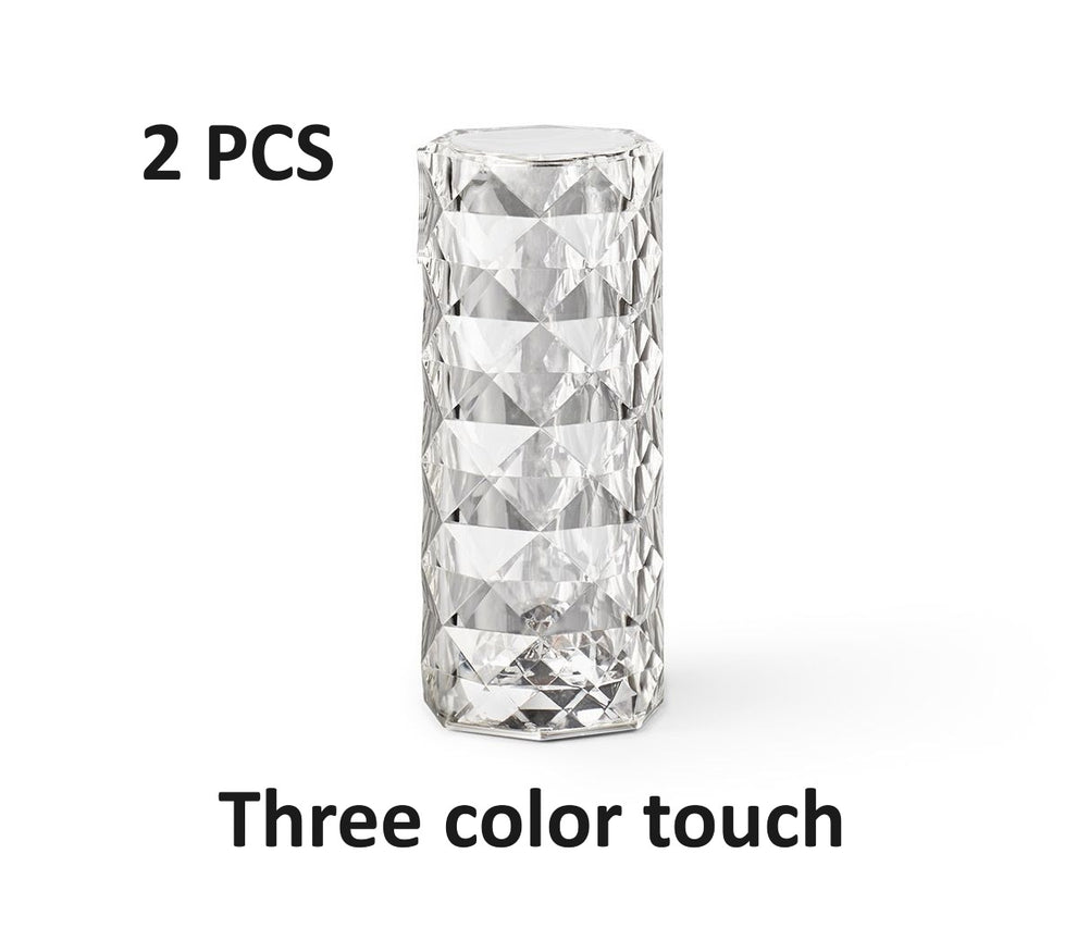 Diamond Night Light with Crystal USB Table Lamps - Splendas